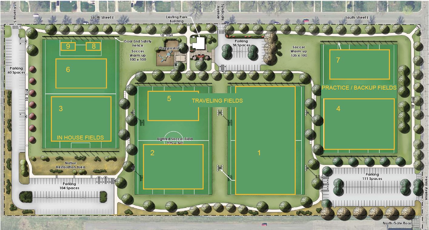 Field Locations - Dakota Soccer Club - Serving IGH, SSP and Surrounding ...